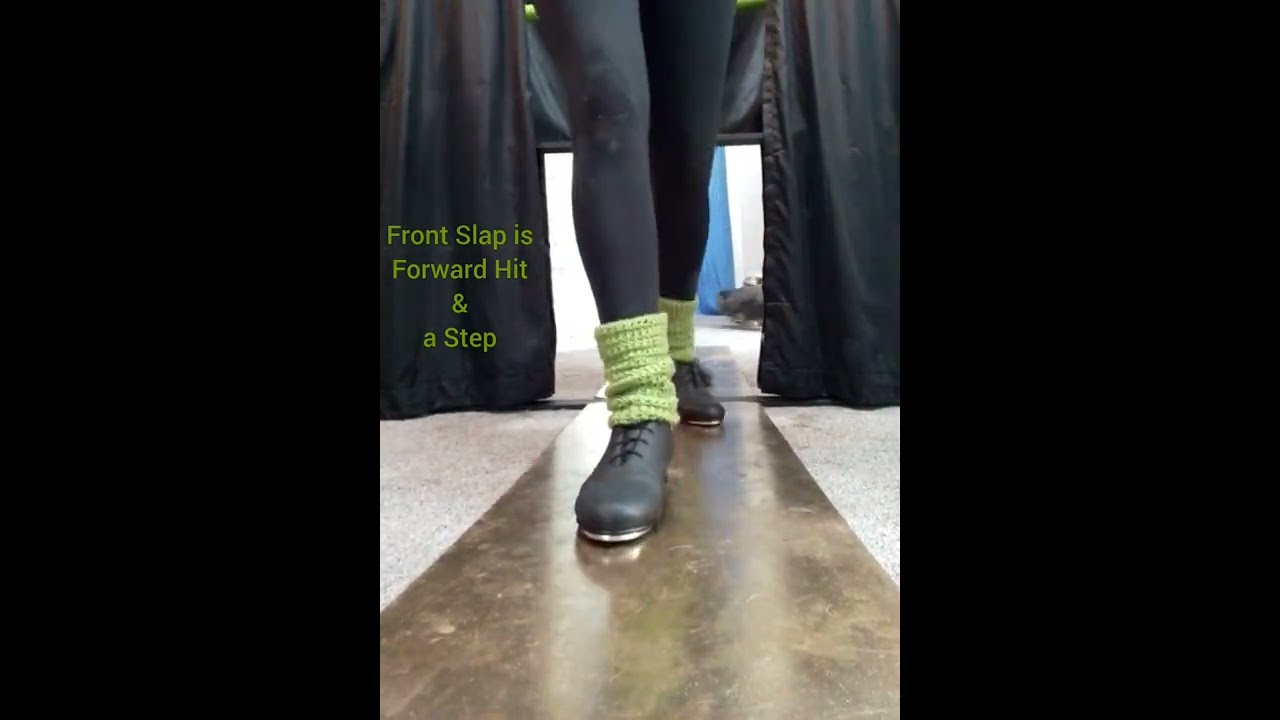 "Tap To Tone" ... Tap Dance Basic Steps ... Front Slap Ball-Change ...