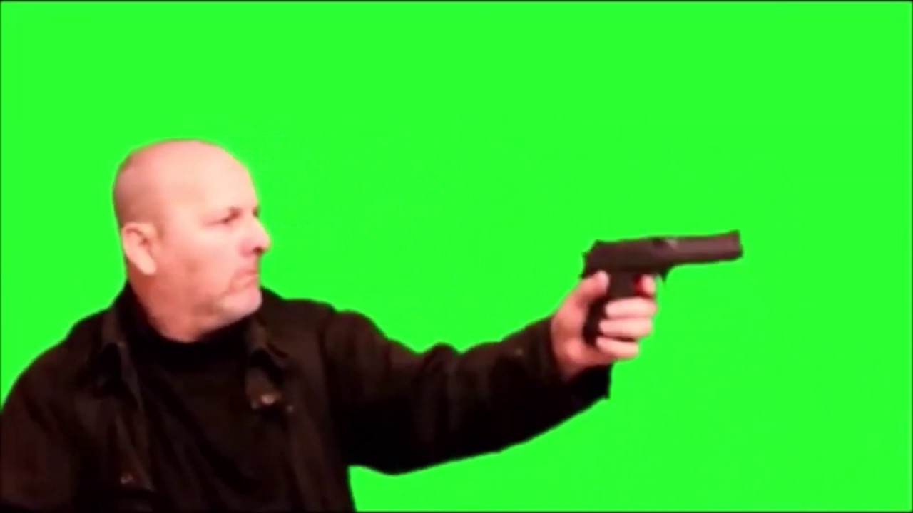action gun scene free green screen - YouTube