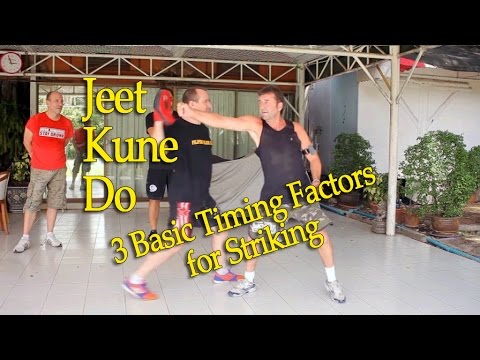 JKD Kali 07: 3 Basic timing factors for striking in Jeet Kune Do - YouTube