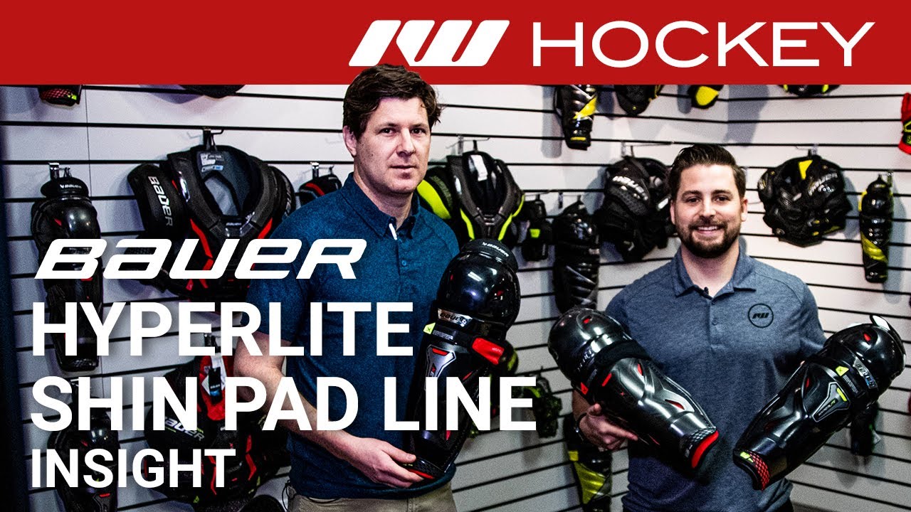 Bauer Vapor Hyperlite Shin Guard Line Insight - YouTube