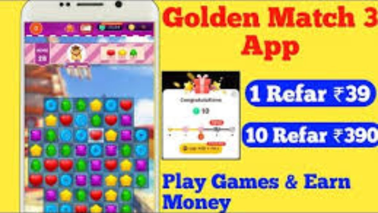 golden match 3 | Earn money online with golden match 3 | play Game earn ...