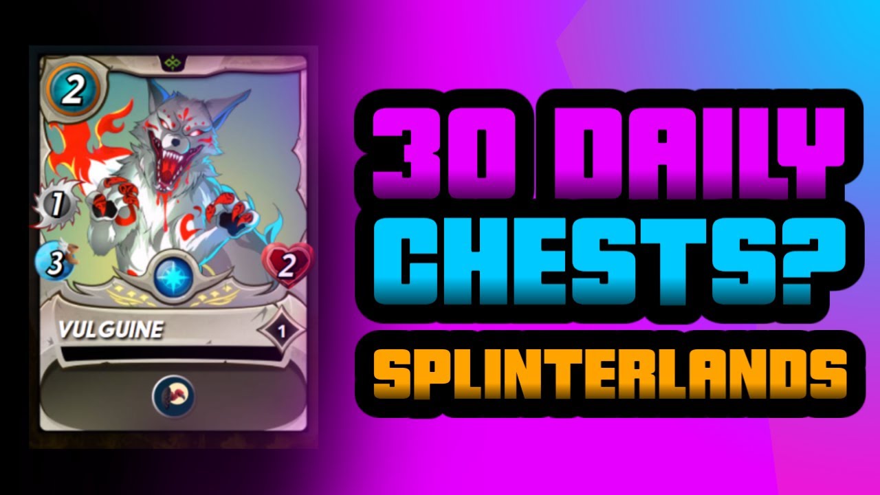 One tip to MAX DAILY LOOT CHESTS | Splinterlands - YouTube