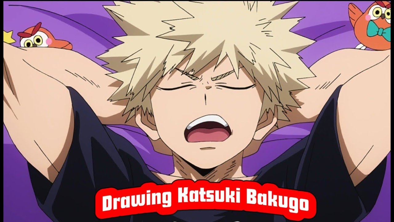 Drawing Katsuki Bakugo (Side View) - YouTube