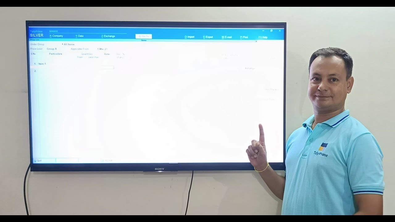 Tally Prime Demo presentation│ Tally Beginner Tutorial - YouTube