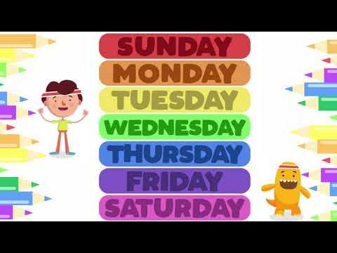 Sunday Monday | Days of the Week | The 7 Days of the Week Song | Learn ...