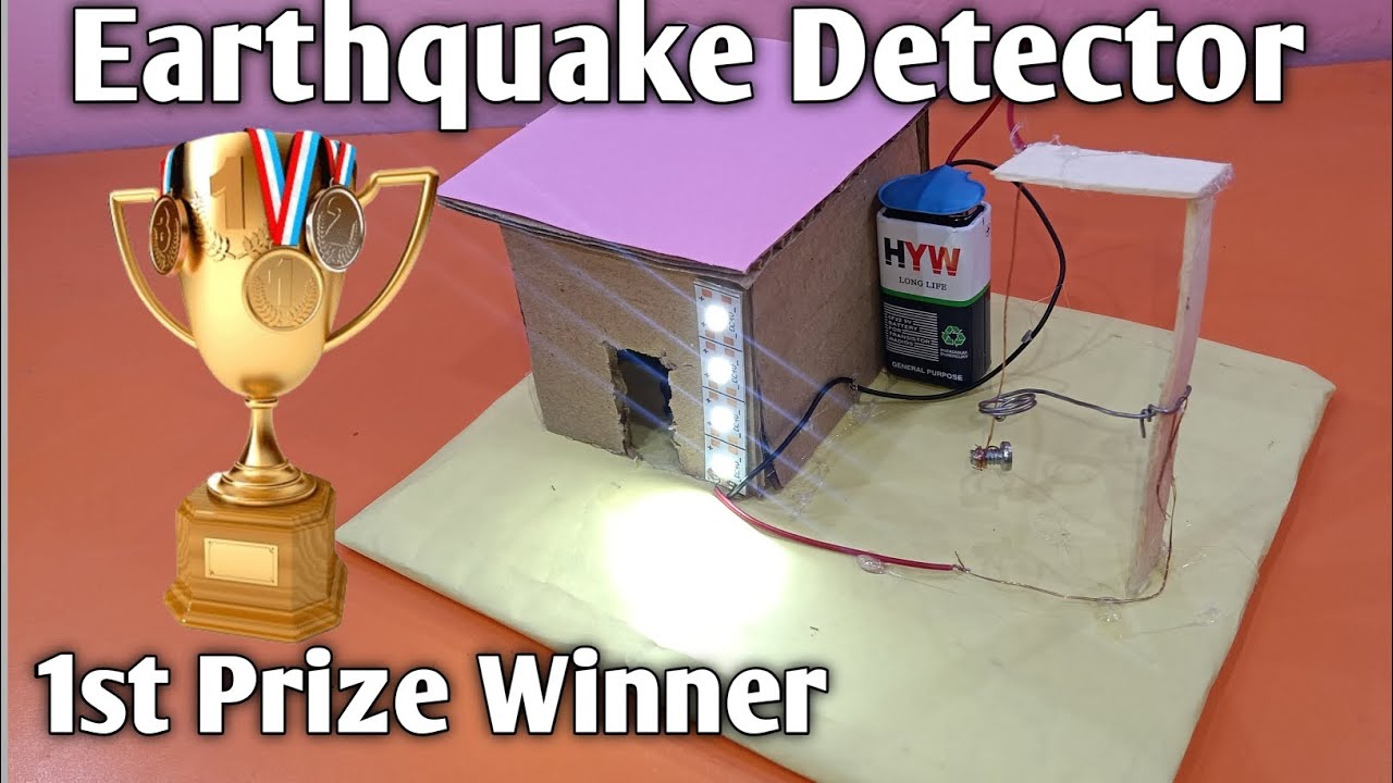 How To Make Earthquake Detector || Science Exhibition || DIY Project ...