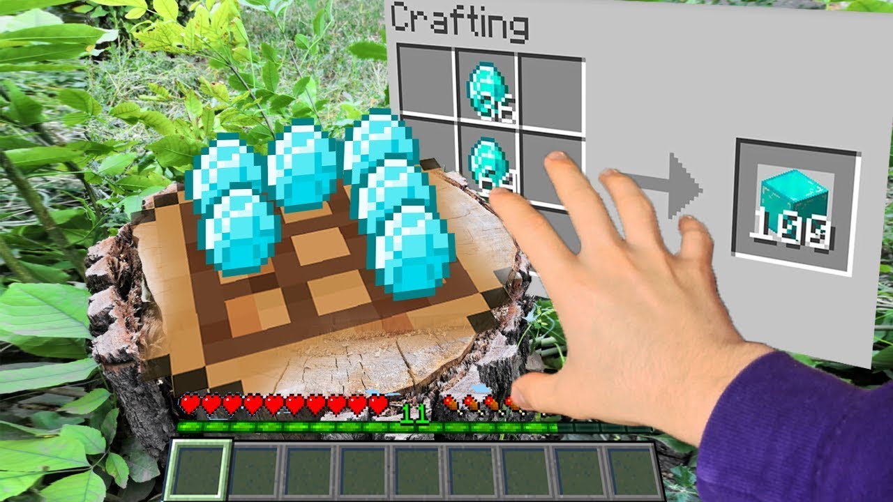 Minecraft in Real Life 💙 Realistic MInecraft Animation vs Real Life ...