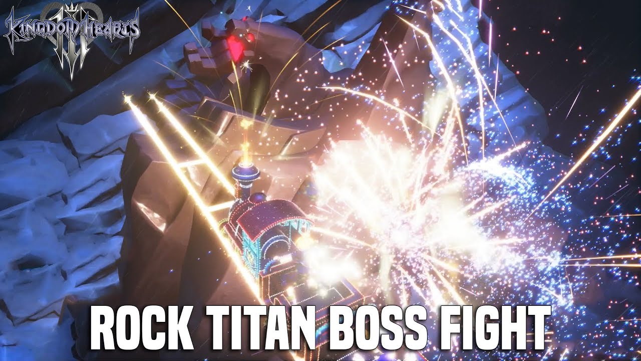Kingdom Hearts 3 - Rock Titan Boss Fight Gameplay Walkthrough (Olympus ...