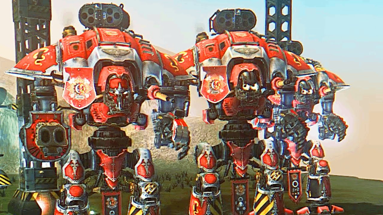 5 Imperial Knights vs army of Orks! - Warhammer 40K: Dawn of War ...