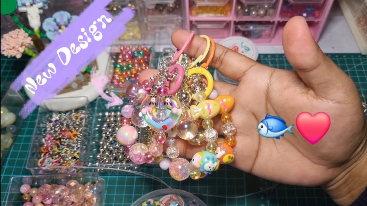 Random Design Gantungan Manik-Manik - YouTube