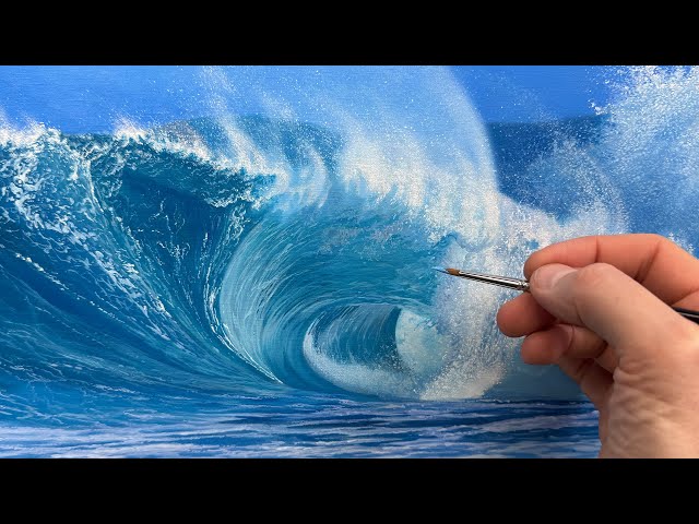 Ocean Water Splash Drawing