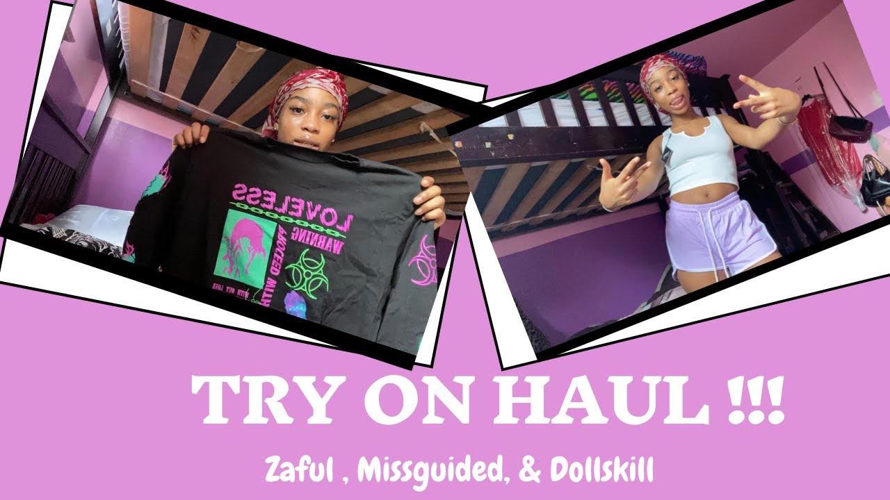try on haul: zaful, missguided, & dollskill ... i needed some clothes ...