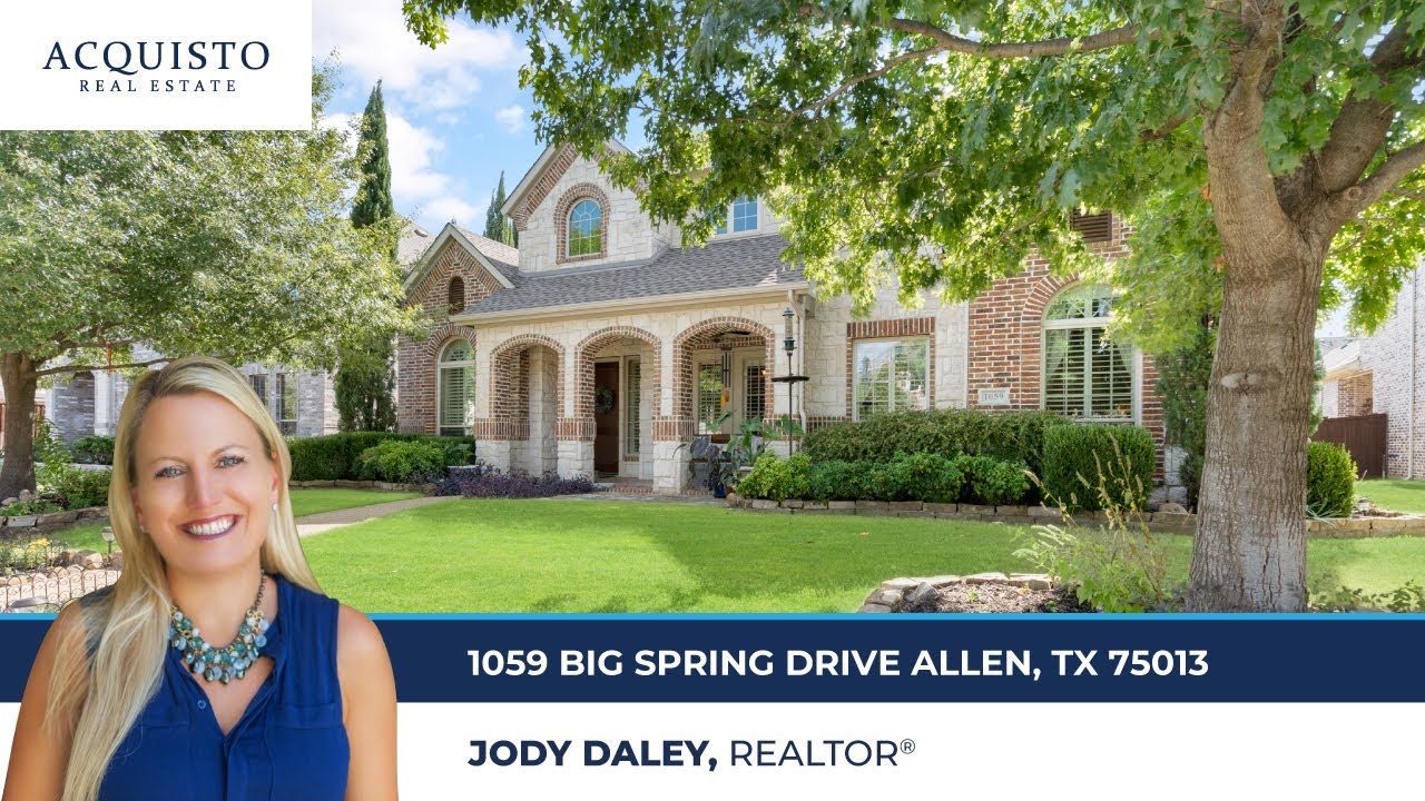 1059 Big Spring Drive Allen, TX 75013 | Jody Daley, REALTOR® - YouTube