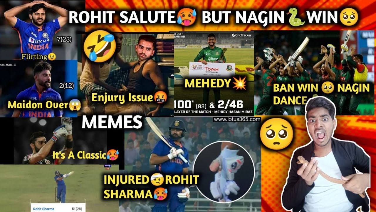 ROHIT KO SALUTE🥹 BUT BAN WIN 2ND ODI VS IND MEMES🤣 BY CRICFANSTER - YouTube