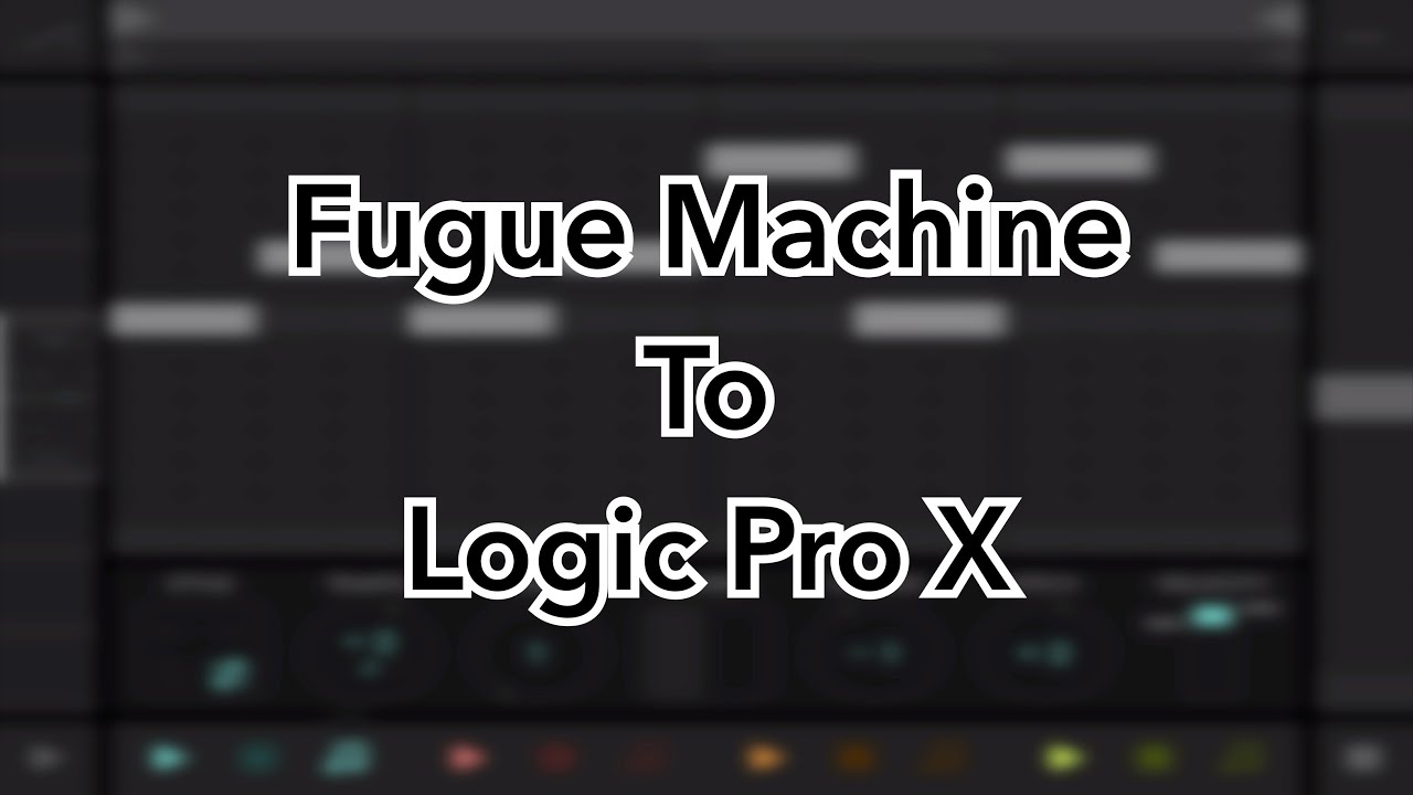 Fugue Machine to Logic Pro via Bluetooth Midi (IPAD and IPHONE) - YouTube