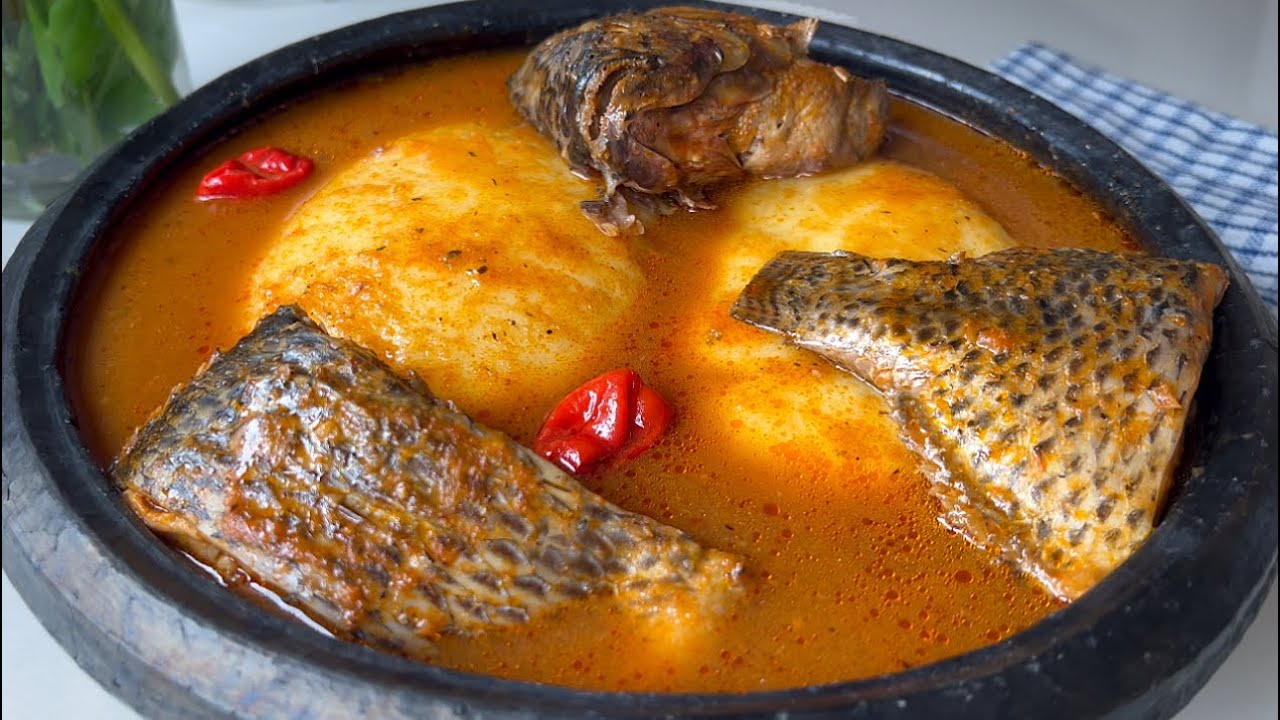 SAUCE CLAIRE POISSON recette Ghanéenne light soup - YouTube
