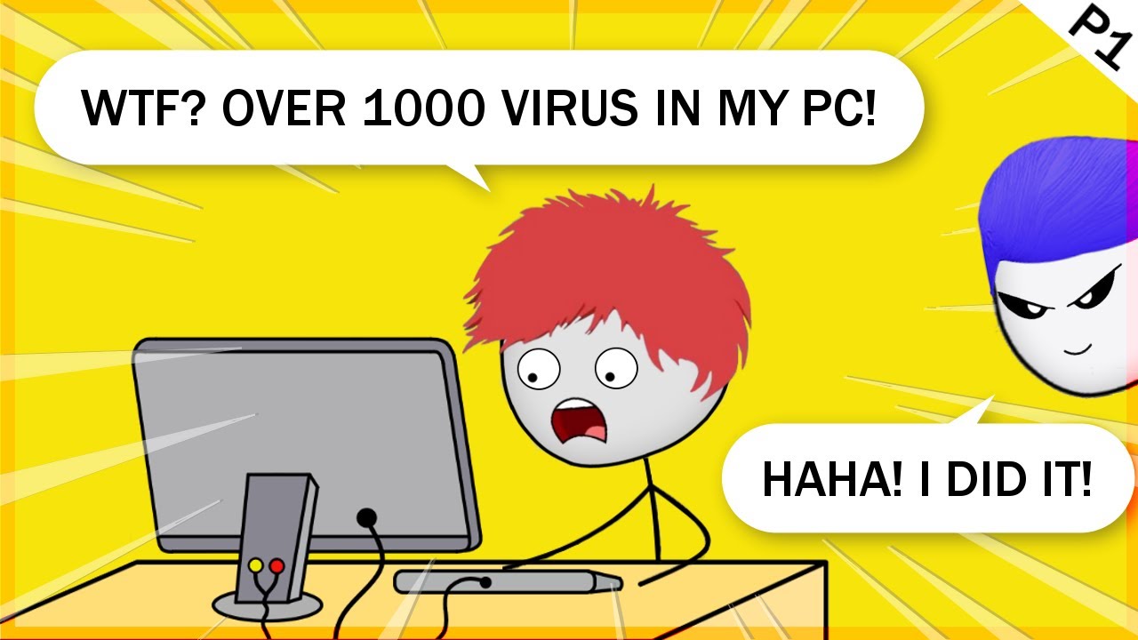 When Your Brother Destroys Your PC with Virus - YouTube