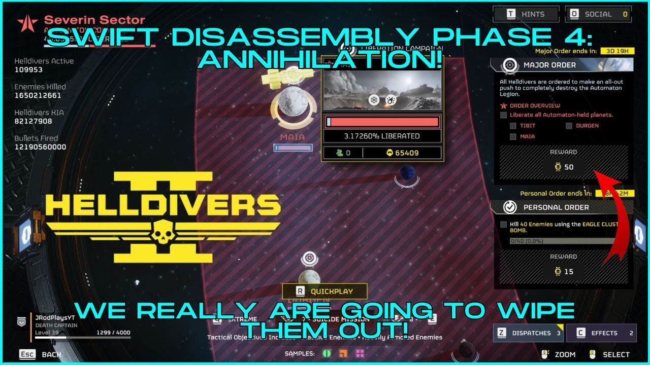 Major Order Update! Swift Disassembly Phase 4 Underway! - We really are going to wipe out the ...