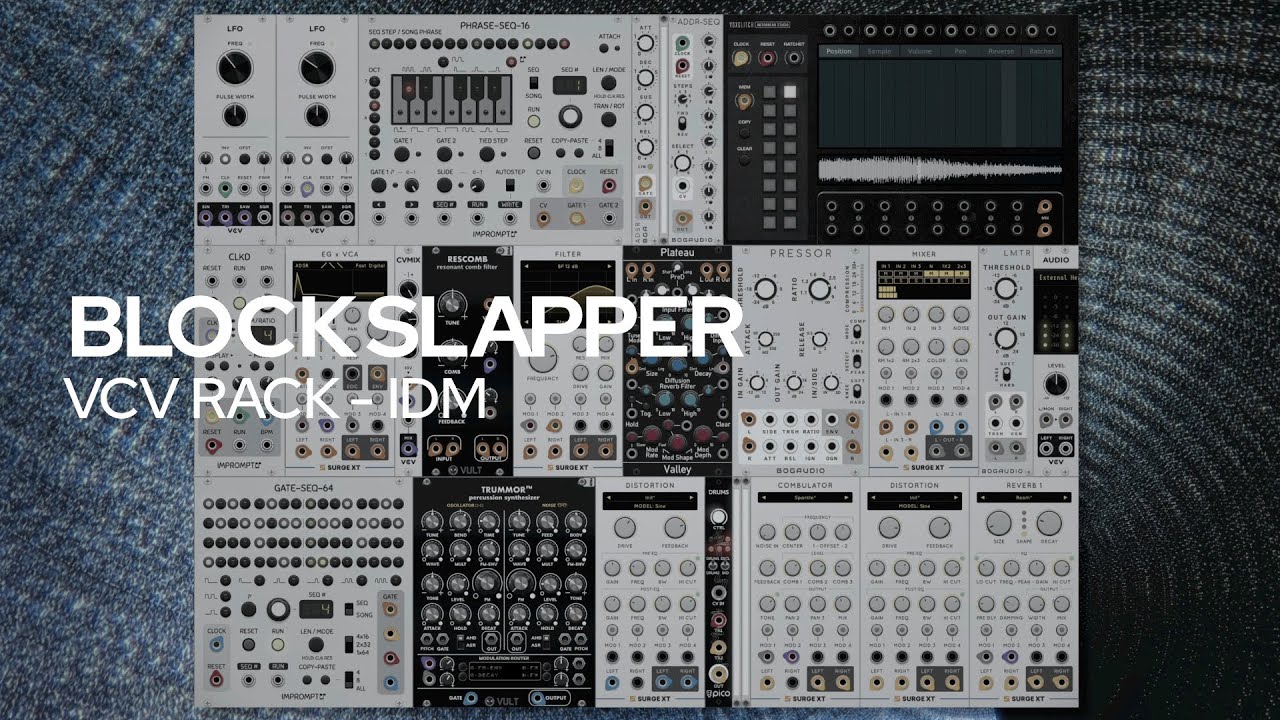 VCV Rack IDM Experimental Beat - Block Slapper - YouTube