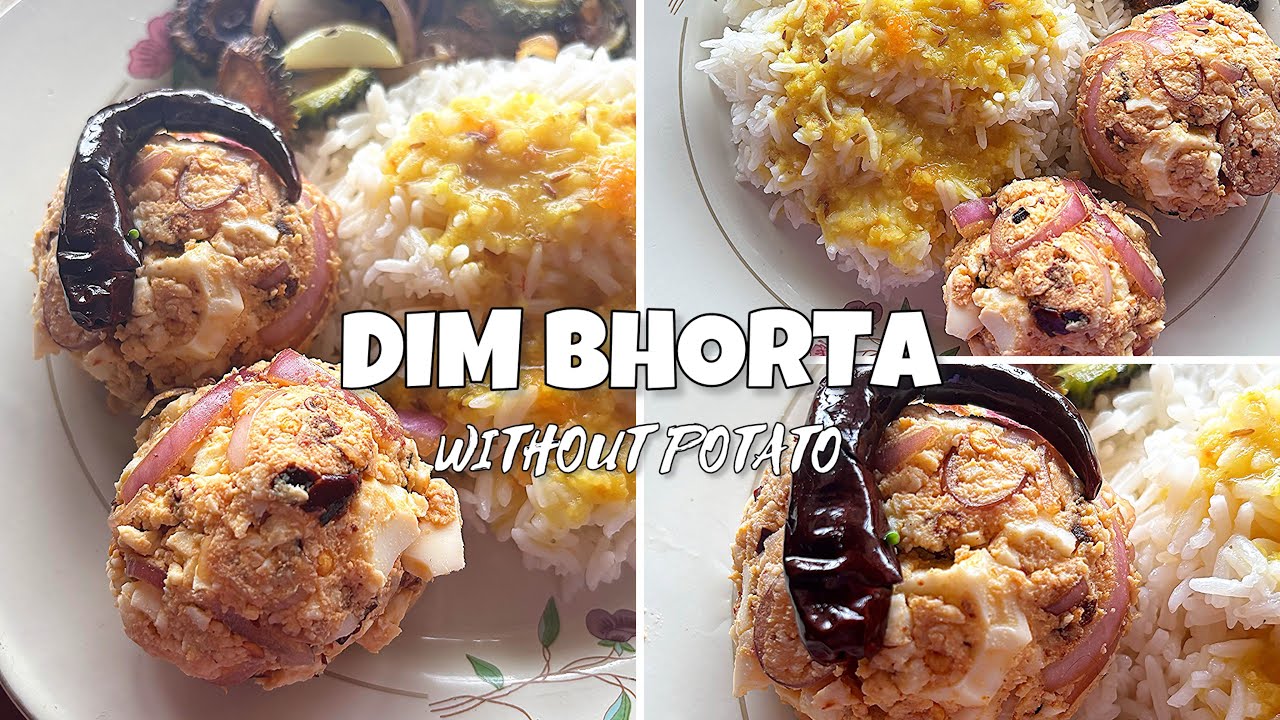 Dim Bhorta without Potato | Dim Makha | Mashed egg | Anda Bharta| Egg ...