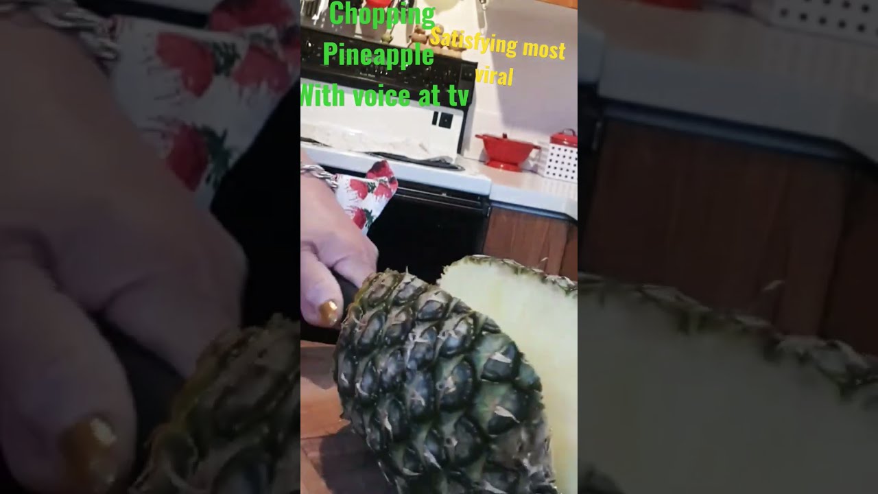 #Shorts/Satisfying Most Viral/Chopping Pineapple🍍/ with Voice from Tv # ...