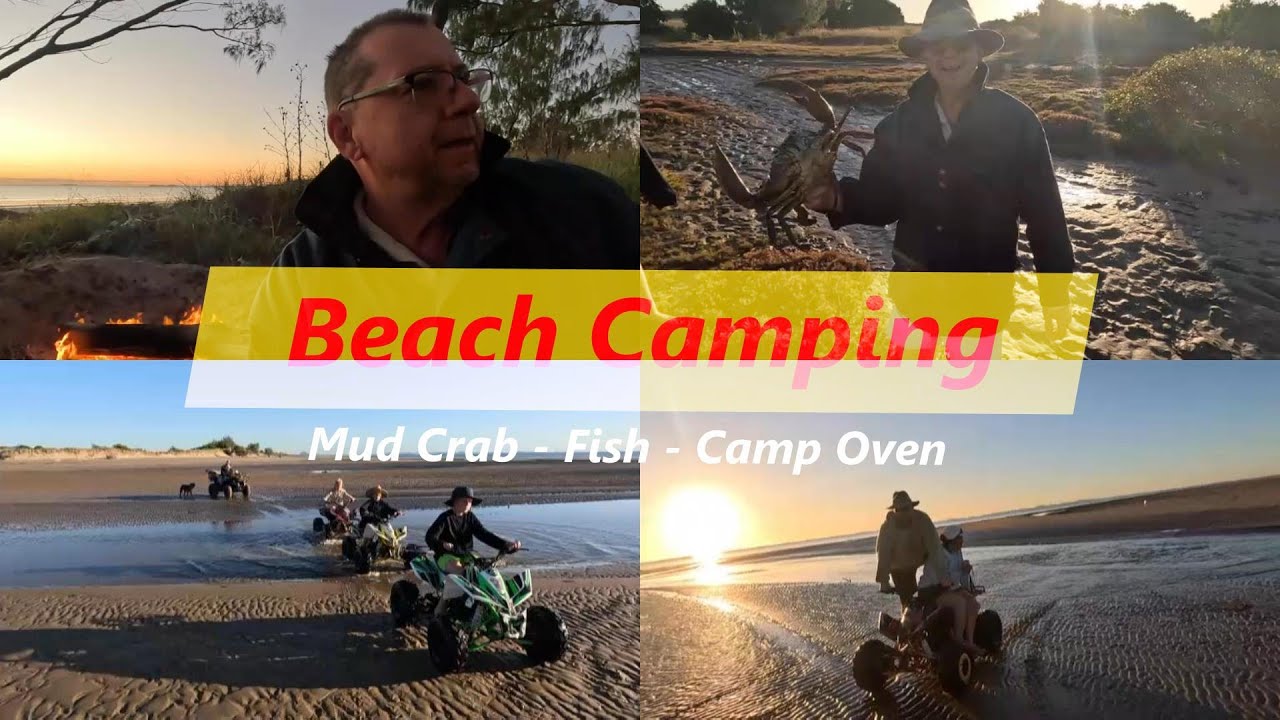 Beach Camping - Mud Crab - Fish - Camp Oven - YouTube