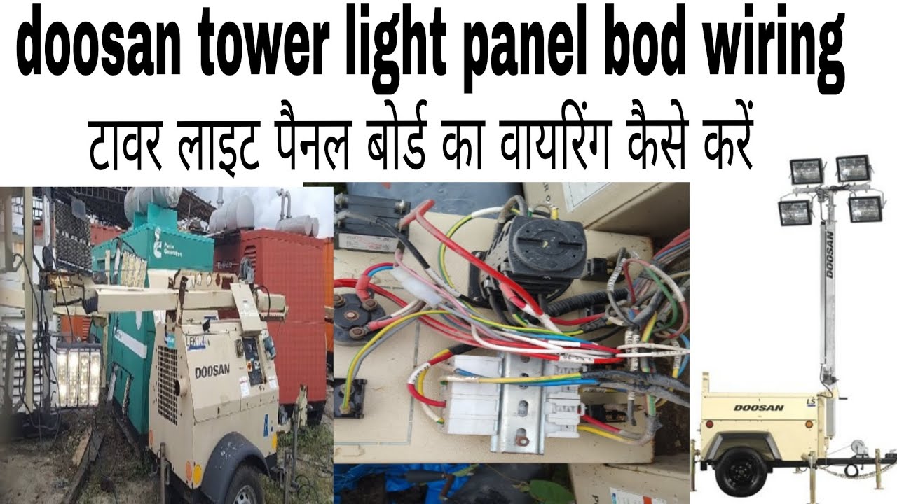 Doosan tower light #Doosan bobcat light tower #Doosan lem1.4 light ...