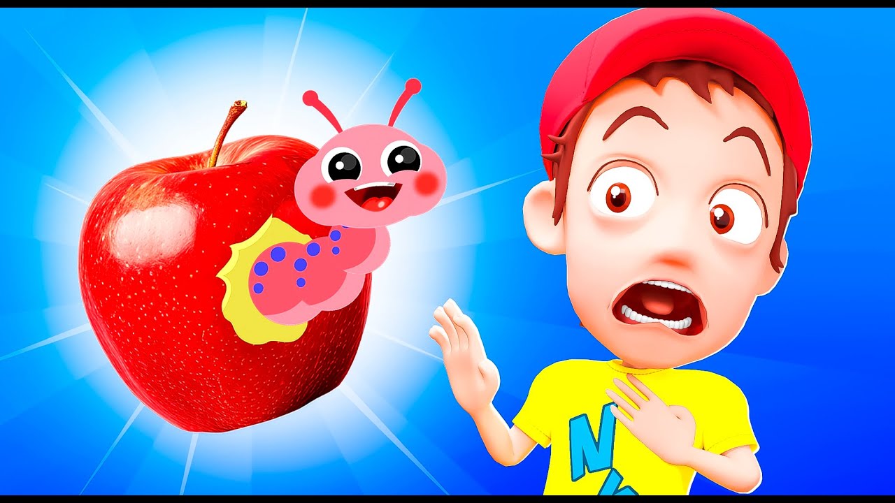Om nom nom! Hungry Worm | Best Kids Songs and Nursery Rhymes - YouTube