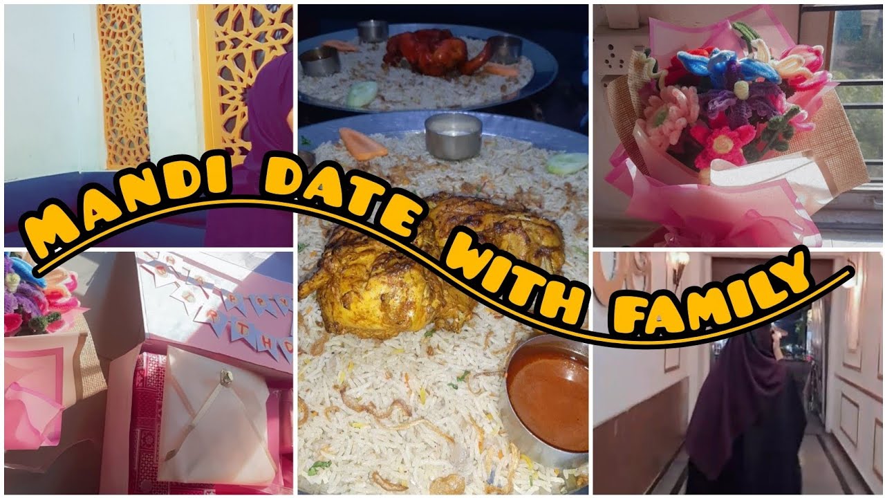 Mandi date with family 😋 pink gifts unboxing 💗🎀 - YouTube