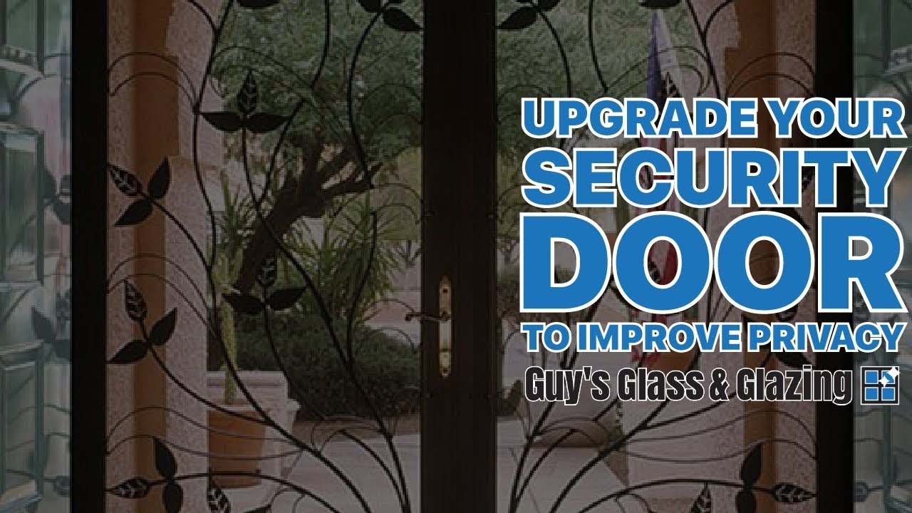 Upgrade your security door with one way aluminum mesh - YouTube
