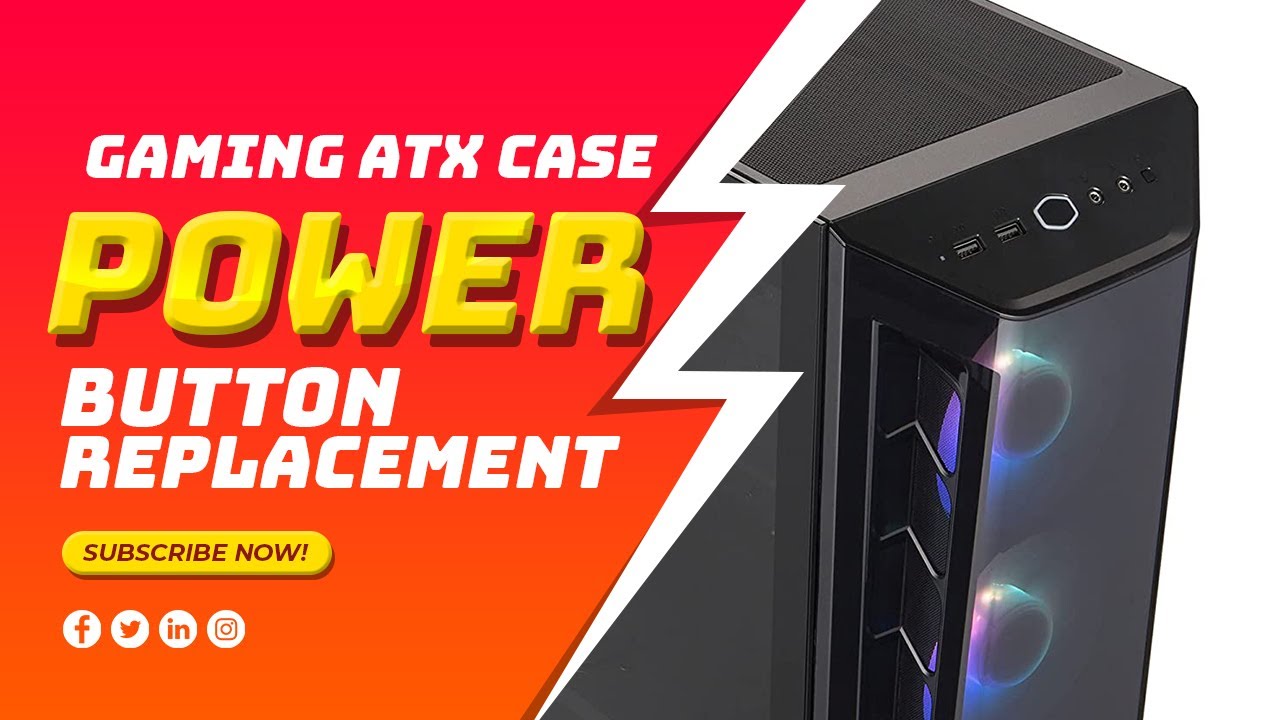 Not Working Power Switch Button #2022 Gaming ATX Case Power Button ...