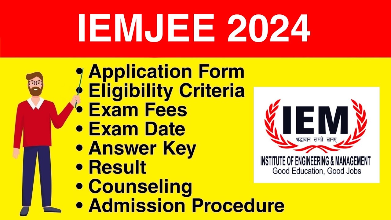 IEMJEE 2024 - Application form, Eligibility Criteria, Exam Date, Syllabus - YouTube