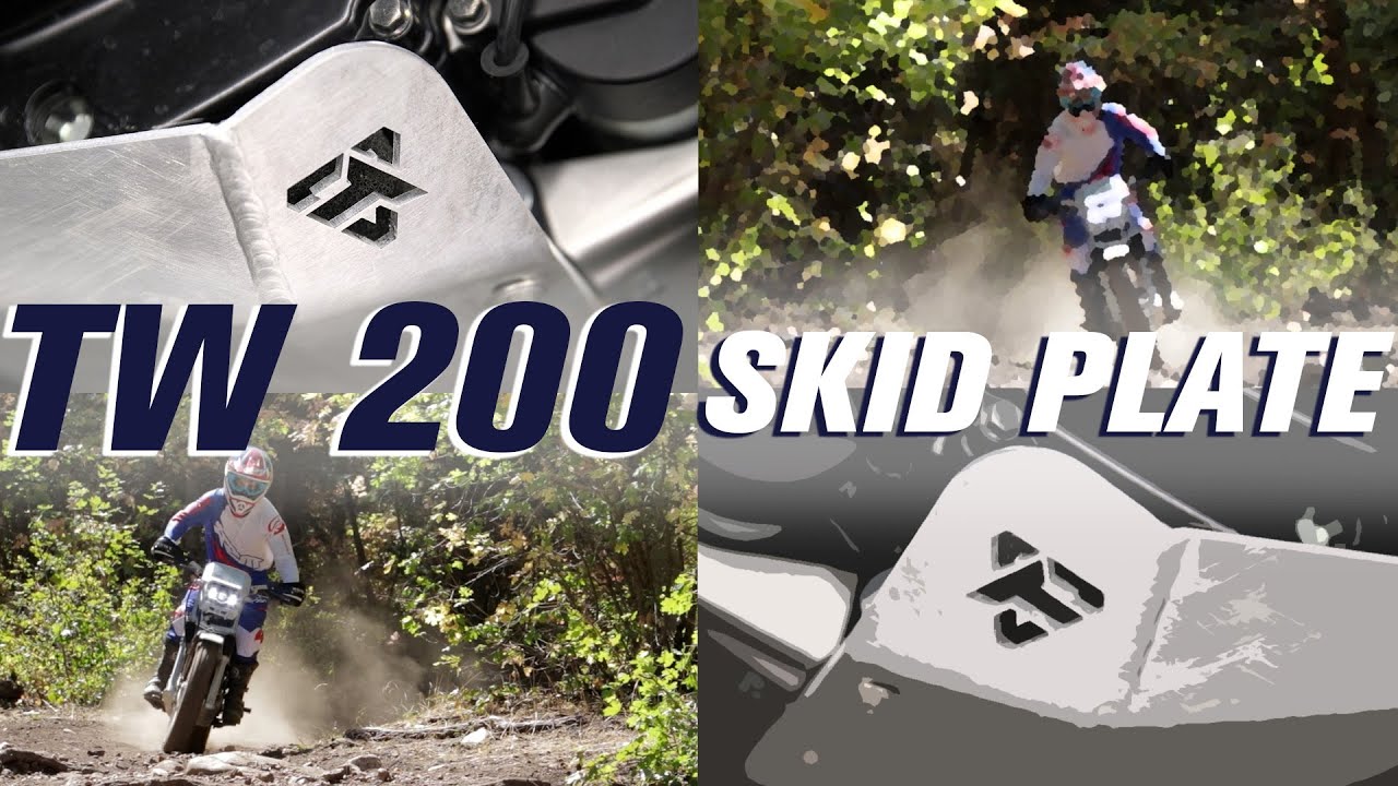 Tusk Aluminum Skid Plate | Yamaha TW200 - YouTube