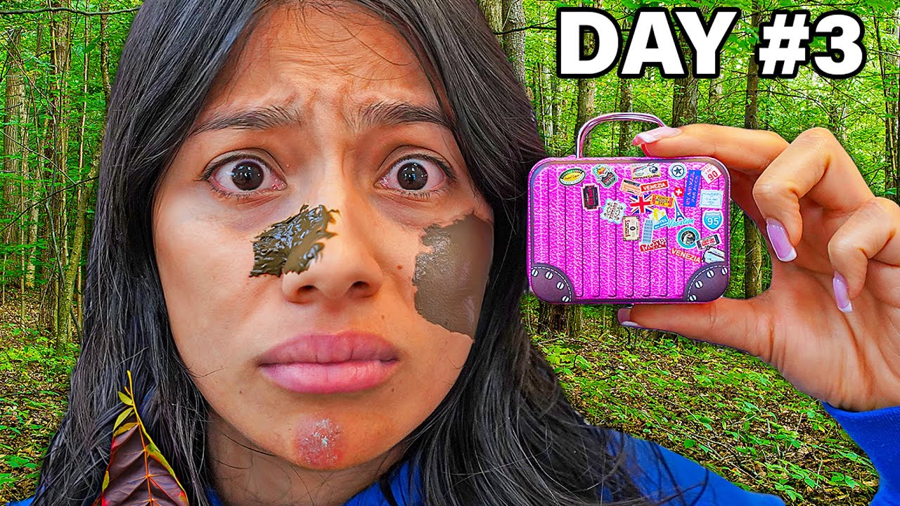 SURVIVING USING WORLD'S SMALLEST SUITCASE! - YouTube