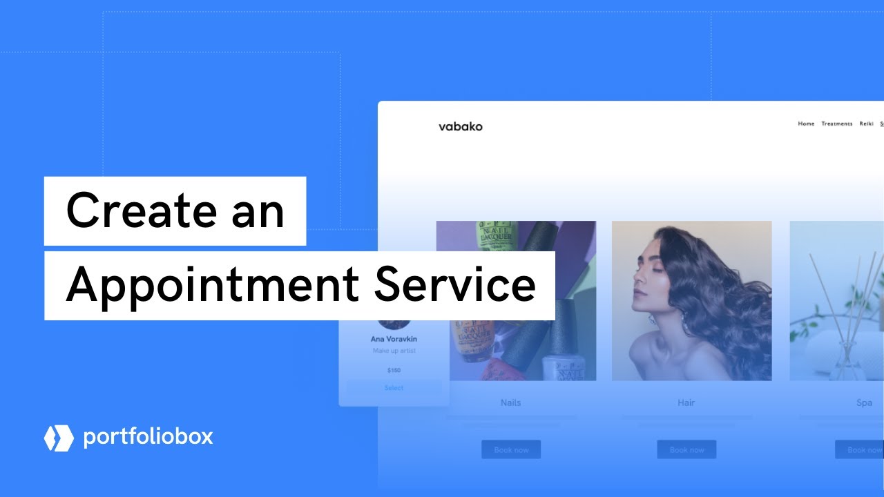 Create appointment-based services | Portfoliobox Guide - YouTube