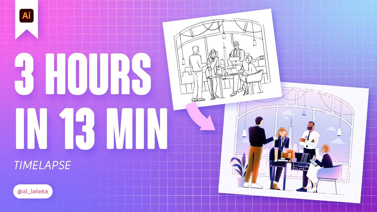 DRAWING ILLUSTRATION FOR WEBSITE. TIMELAPSE - YouTube