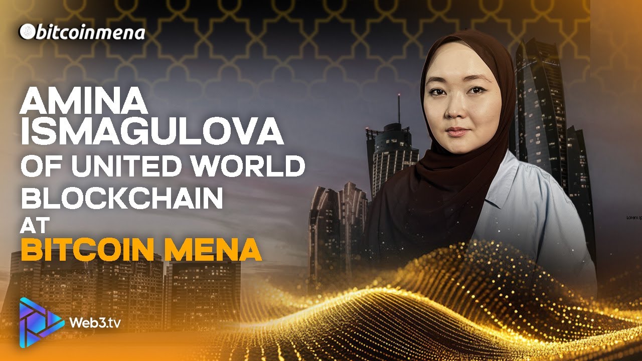 Amina Ismagulova, Strategy Director at United World Blockchain Organization at Bitcoin MENA 2024 ...
