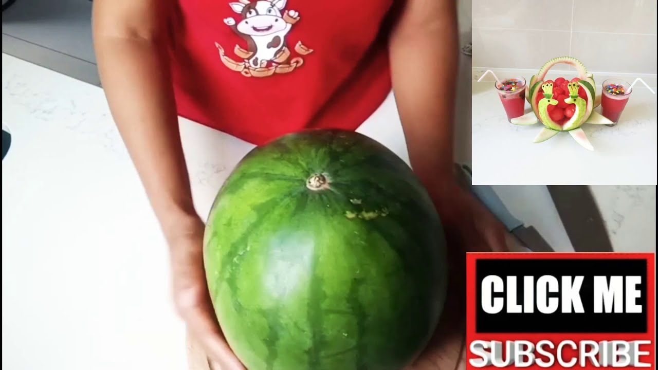 HOW TO MAKE WATERMELON PEACOCK/ FRUITS & VEGETABLES TUTORIAL - YouTube