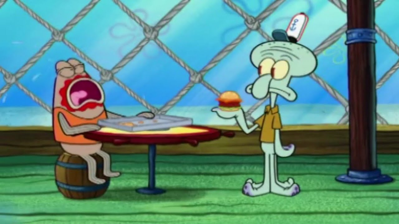 Spongebob Schwammkopf "Thaddäus bringt Kunden zum weinen" | Bosslimo ...