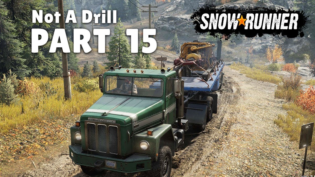 Not A Drill - Huge Oil Rig Drill to Deliver | SnowRunner Gameplay ...