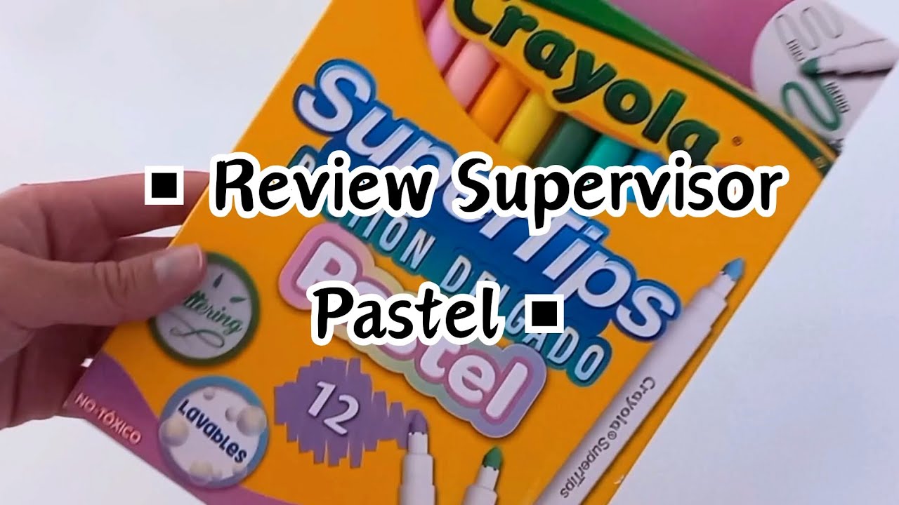 Review Crayola SuperTips Pastel // UNICORNIO ZURDO - YouTube