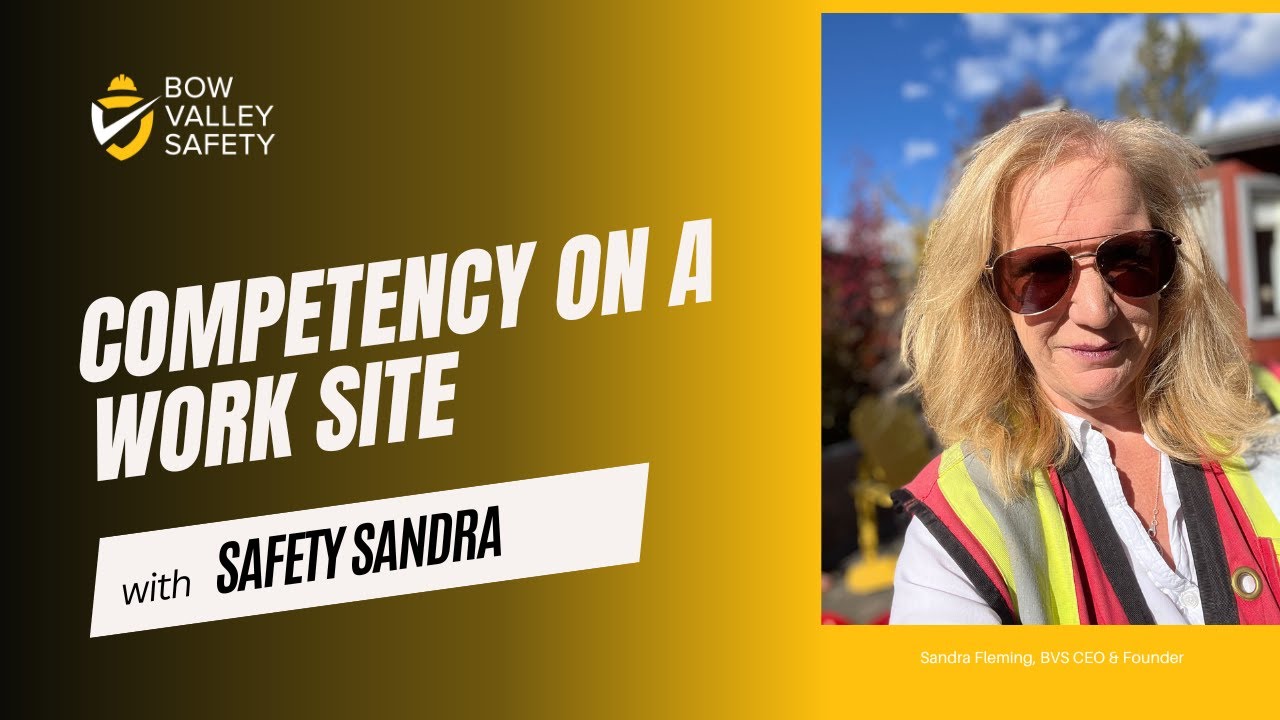 SAFETY SANDRA - Competency on a work site - YouTube