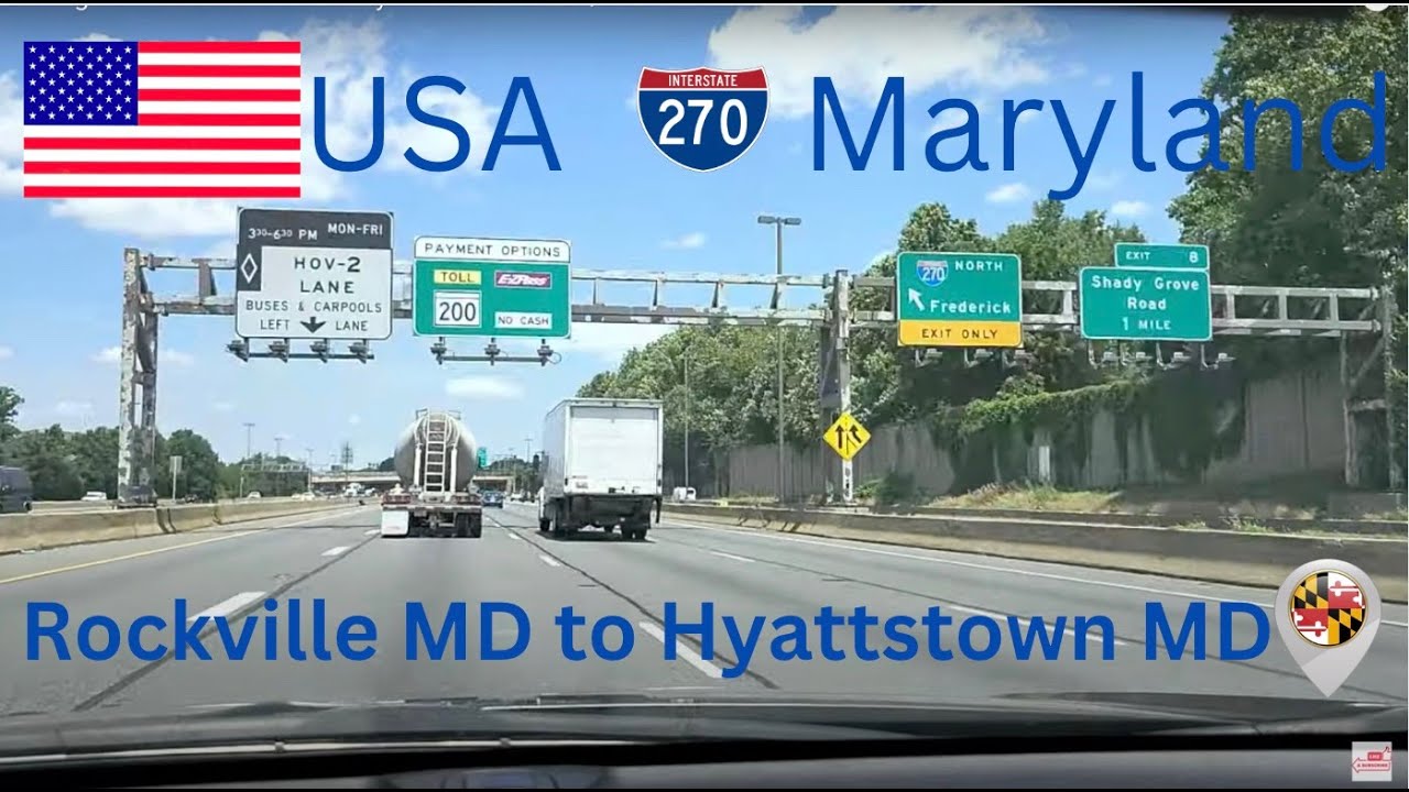 Driving from Rockville MD to Hyattstown MD - 07/24 - YouTube