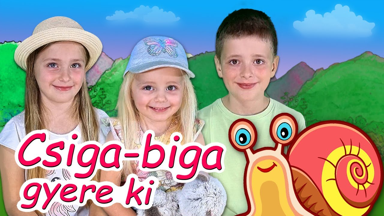 Csiga-biga gyere ki - Népszerű magyar gyerekdalok - YouTube
