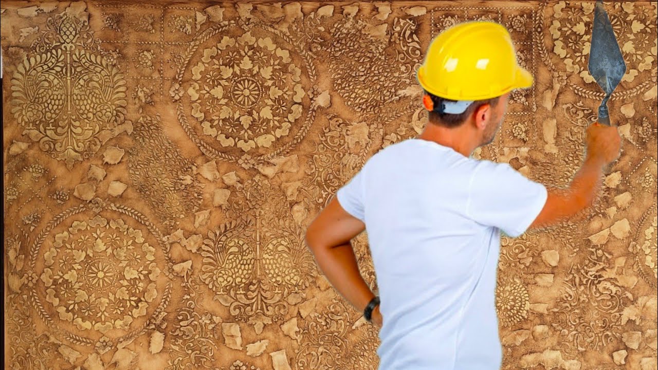 Asian paints IDC texture design Calcecruda roman mandala Royale play ...