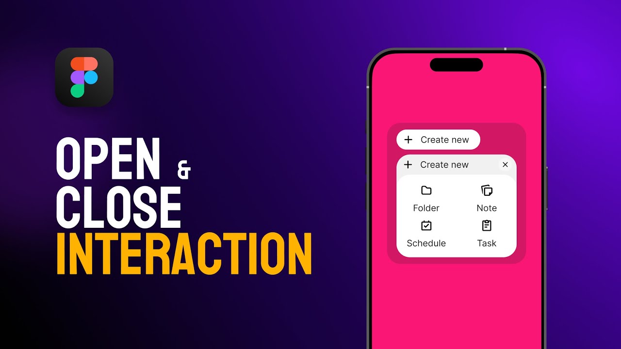 Figma Interaction Button (Open & Close) | Step-by-Step Tutorial - YouTube