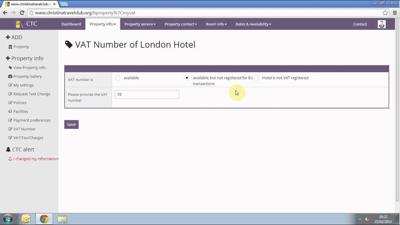 VAT number and VAT/Tax/Charges on Christina Travel Club - YouTube