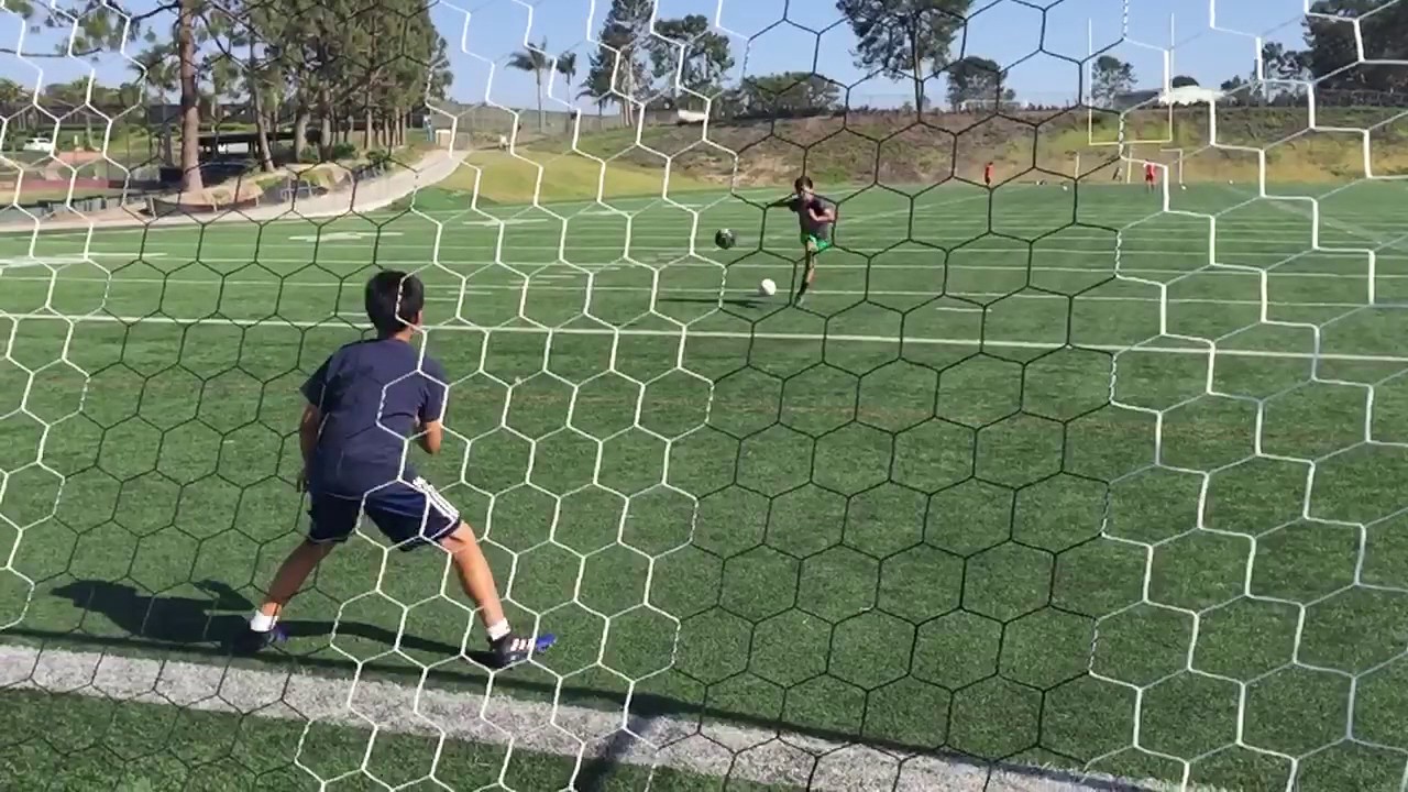 Soccer scoring practice at SWC SloMo HD 2 - YouTube