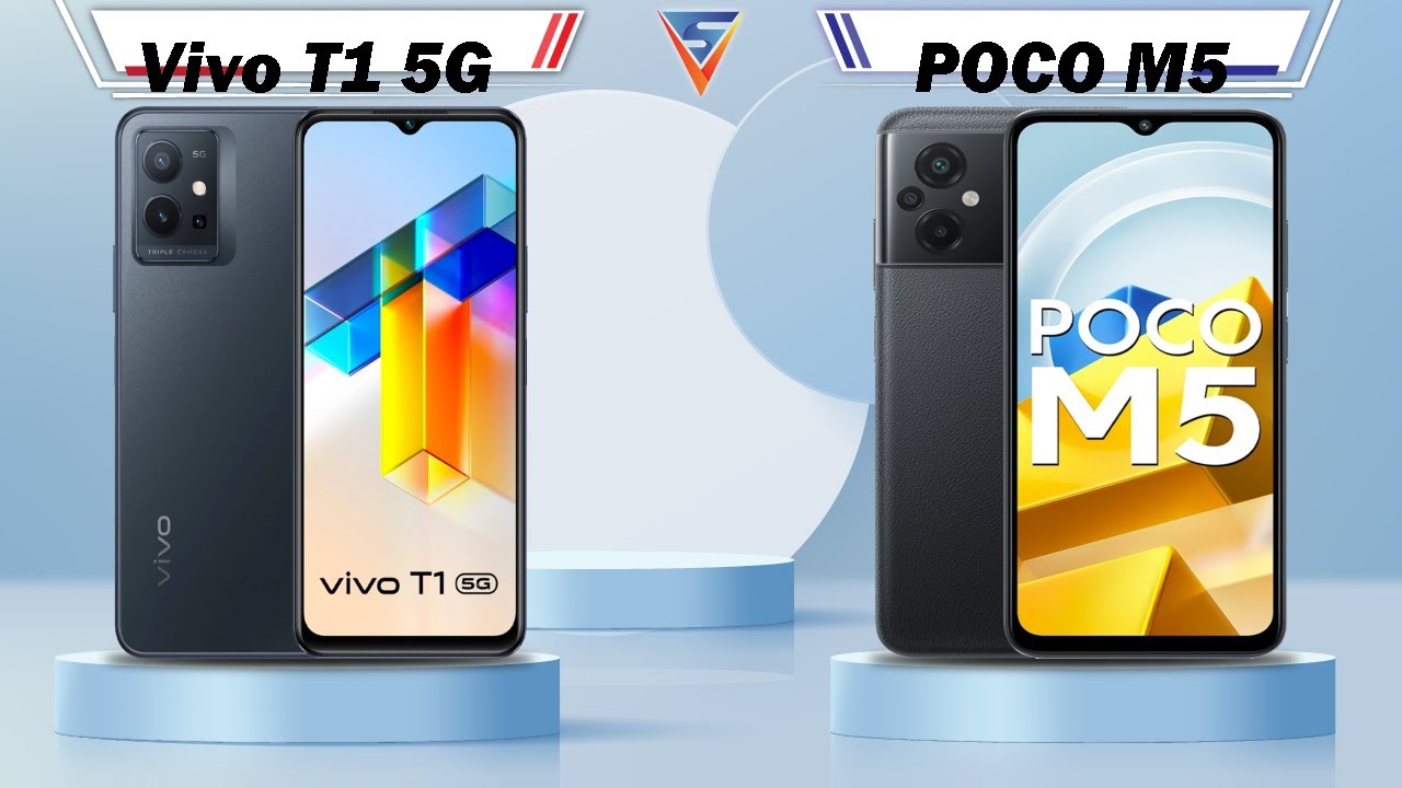 Vivo T1 5G Vs POCO M5 | POCO M5 Vs Vivo T1 5G - YouTube