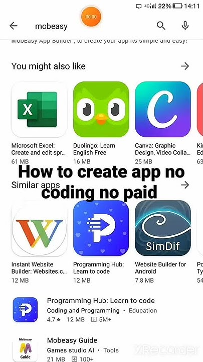 how to create app no coding no paid app - YouTube